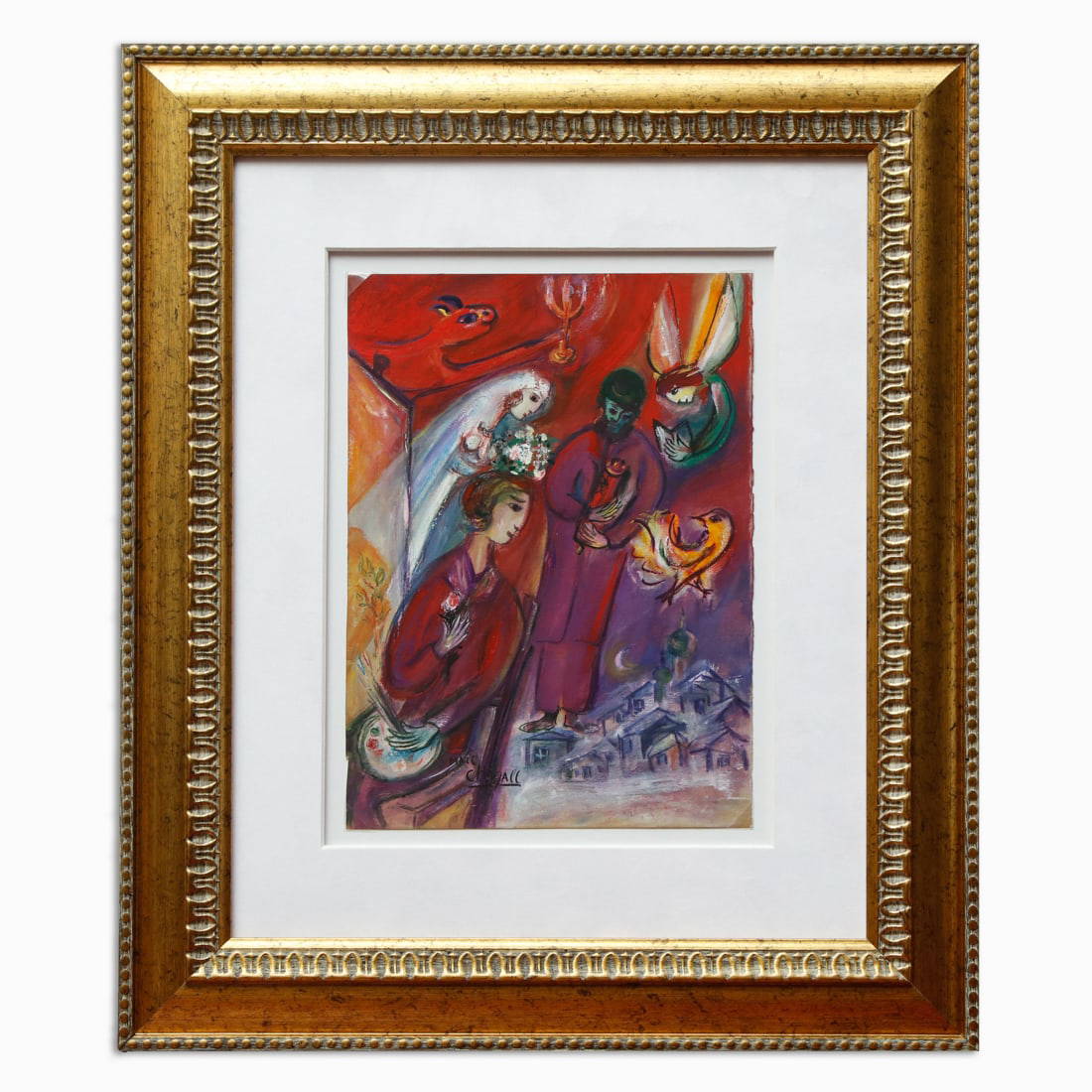 Framed Marc Chagall "the Marriage Ceremony" "forestal Nice Collection ...