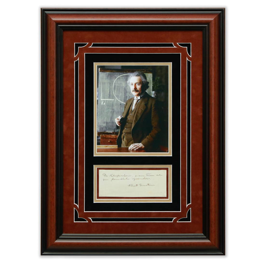 Albert Einstein Signed Handwritten Note On Paper - May 21, 2025 ...