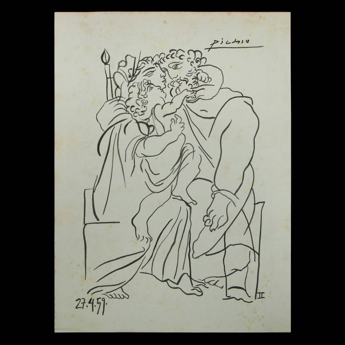 Pablo Picasso Drawing: Embrace Of The Family - Jul 02, 2025 | Dalshire ...