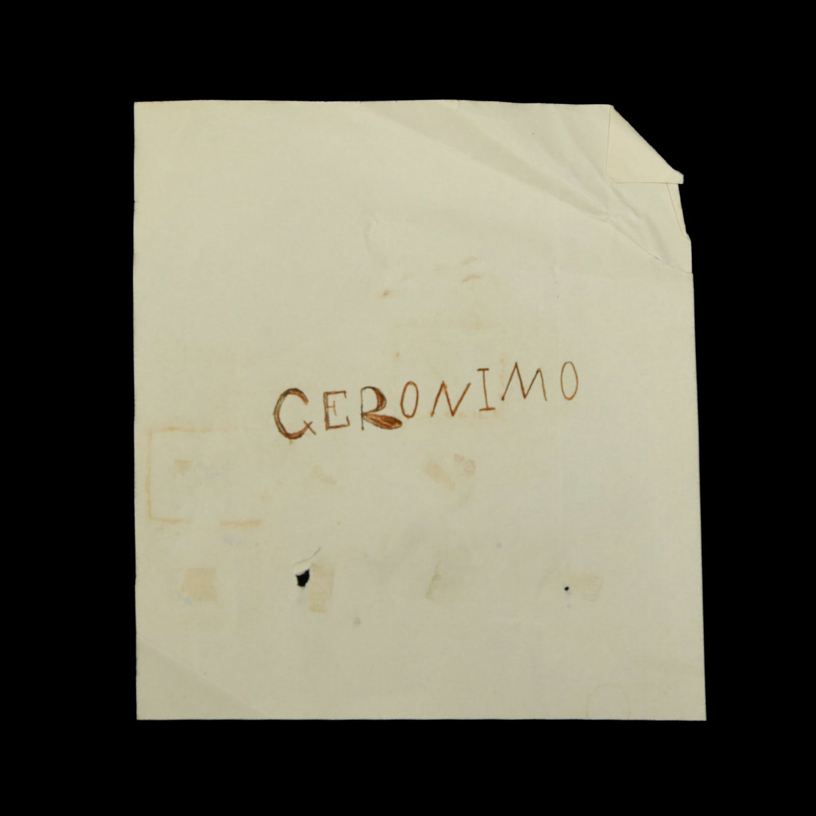 Forensically Authenticated Geronimo Signature Auction