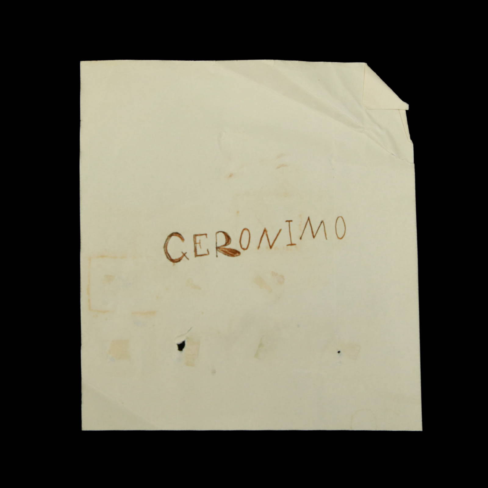Forensically Authenticated Geronimo Signature Auction