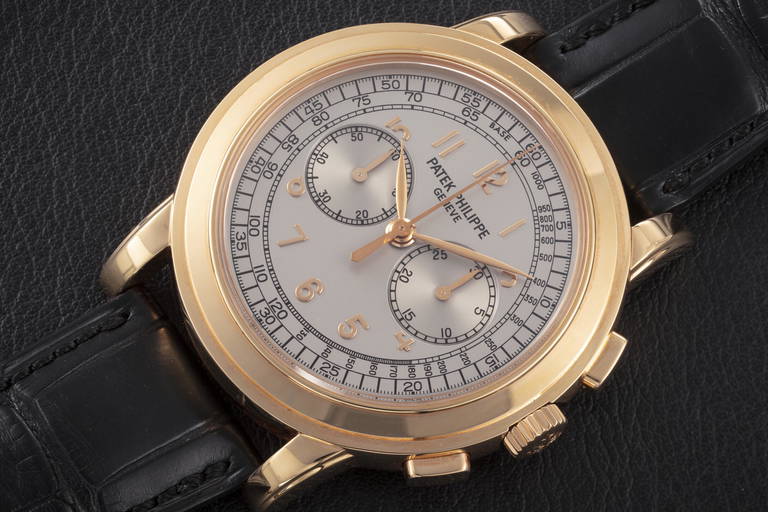 PATEK PHILIPPE, REF. 5070R-001, A GOLD CHRONOGRAPH WRISTWATCH (#0067 ...