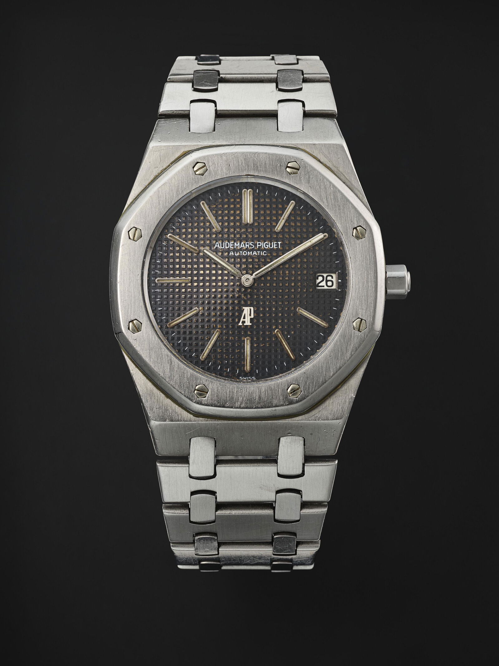 AUDEMARS PIGUET, STEEL ROYAL OAK 'A SERIES' WITH TROPICAL DIAL, REF ...
