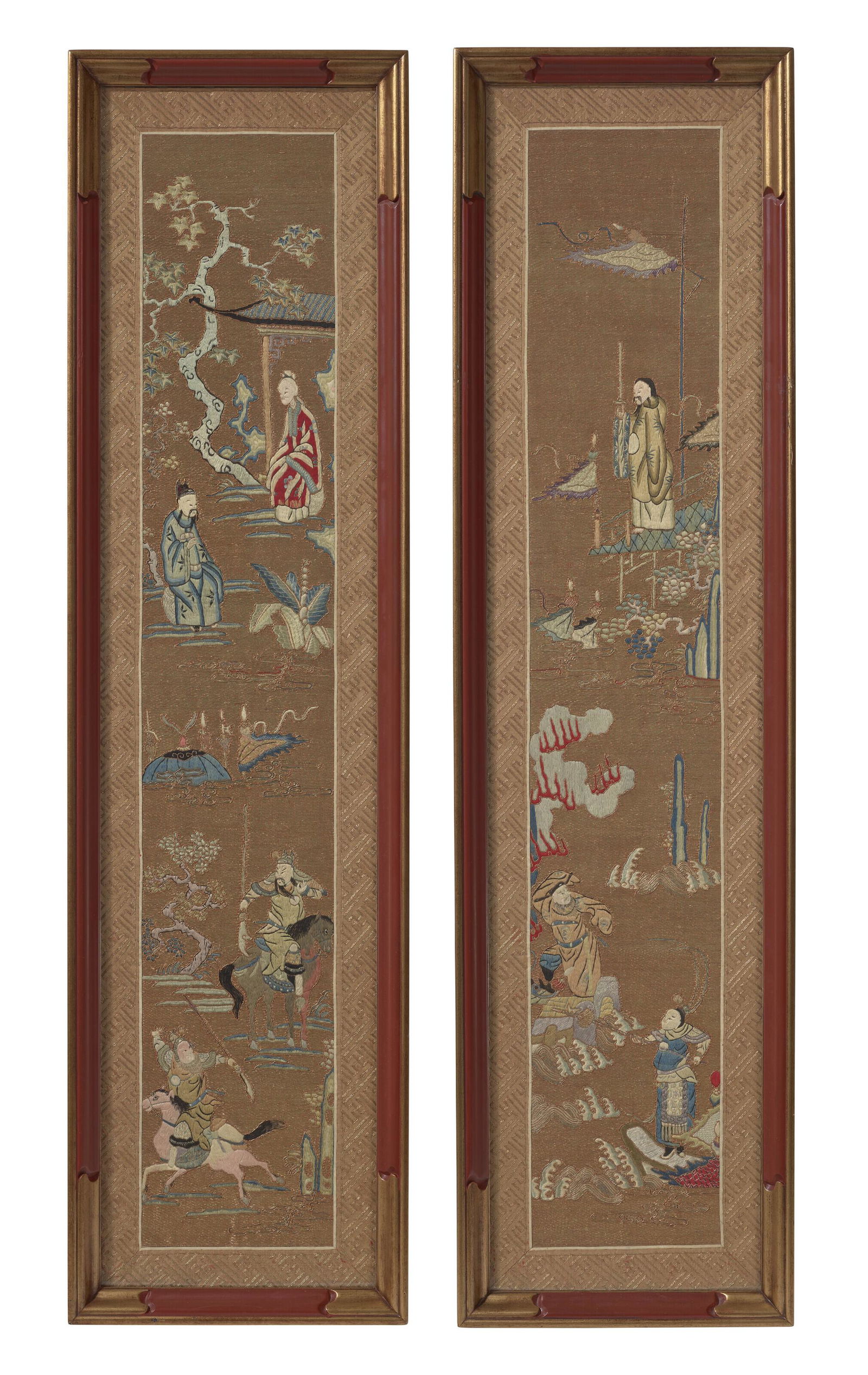 A PAIR OF COUCHED GOLD EMBROIDERED PANELS - Oct 24, 2022 | Christie's in NY