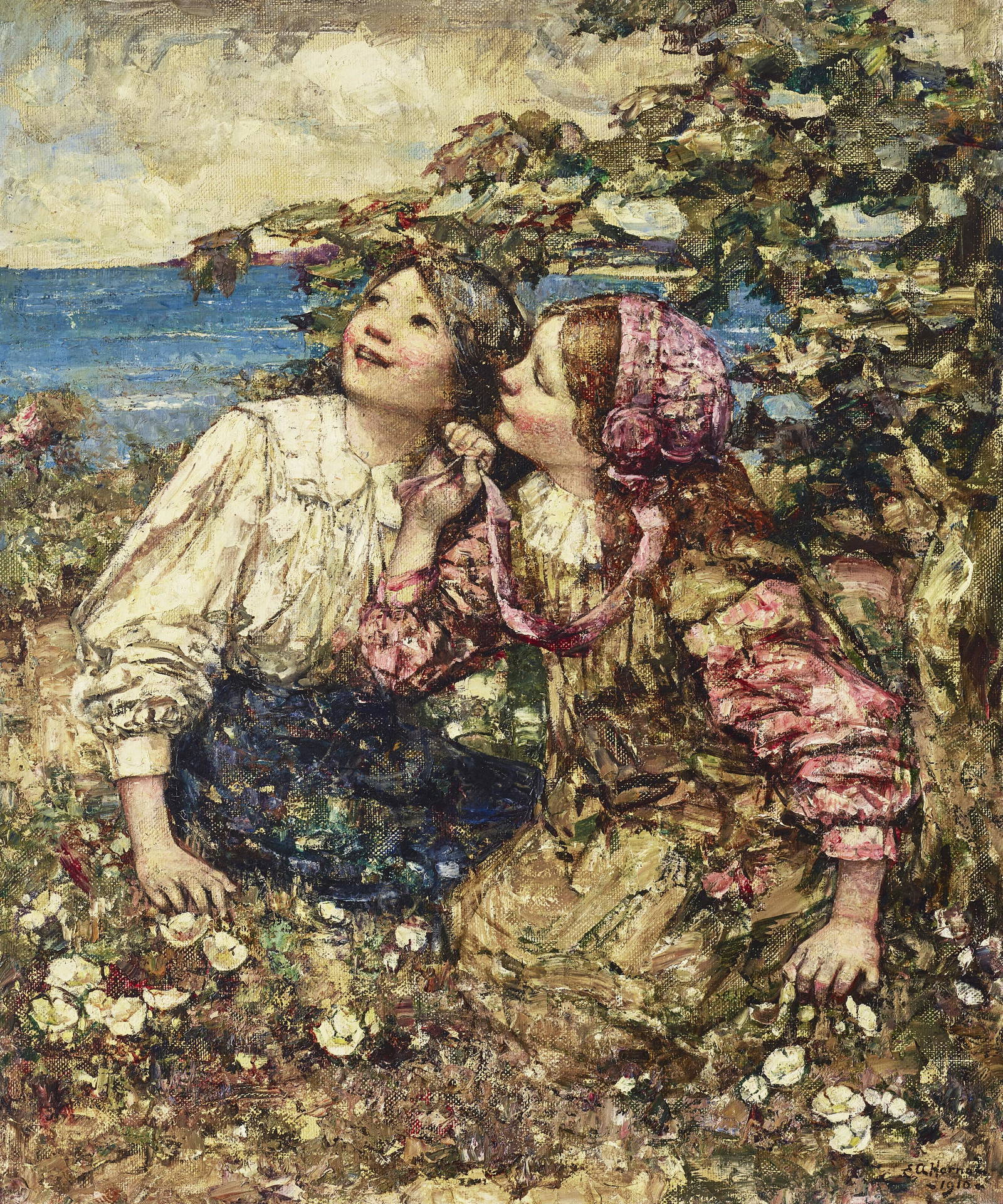 Edward Atkinson Hornel (scottish, 1864-1933) Auction