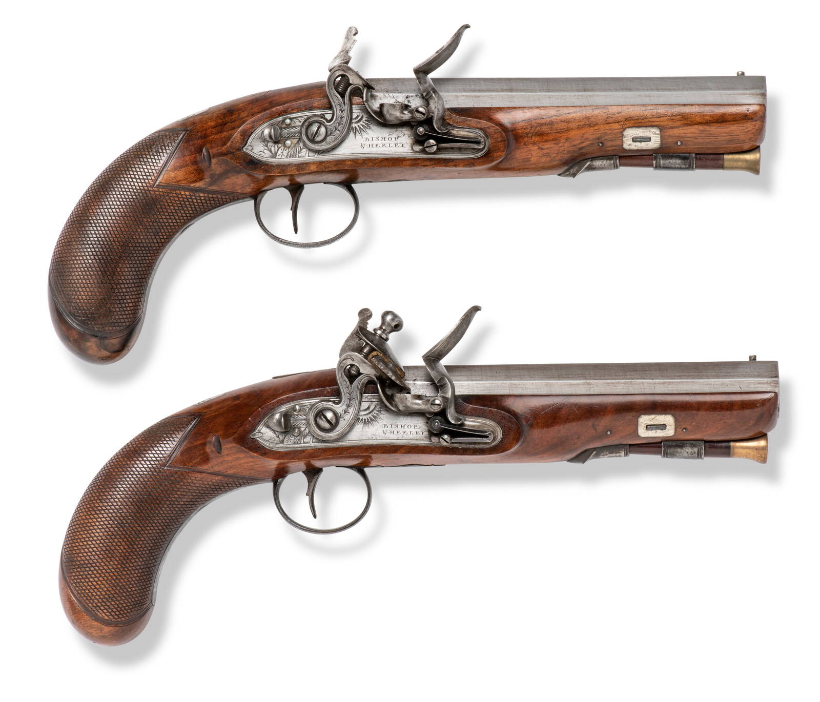 A Cased Pair Of Flintlock Pistols Auction