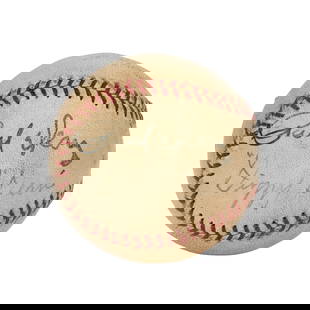 Dizzy Dean 1943 Autographed Baseball Auction