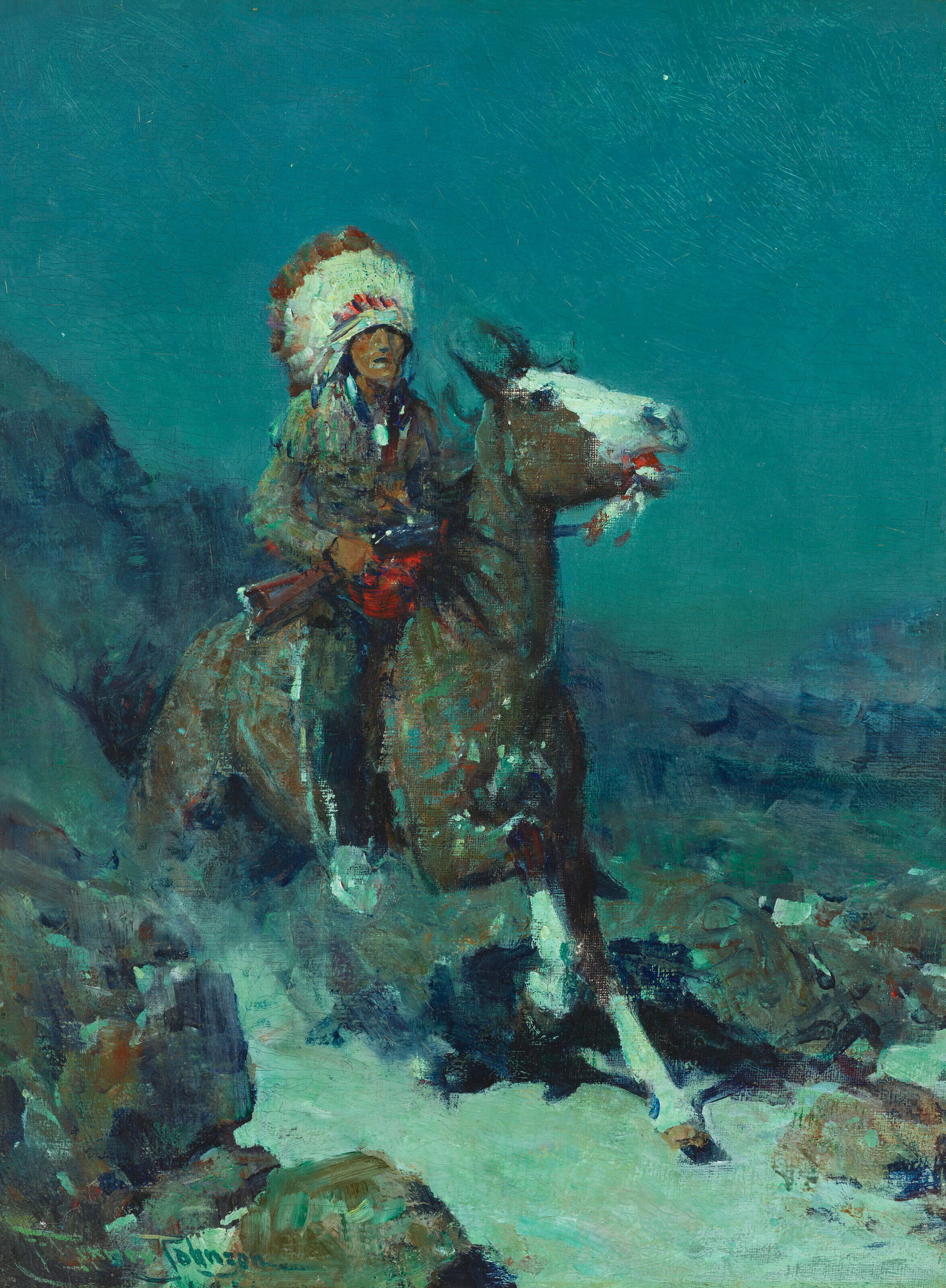 Frank Tenney Johnson (1874-1939) Auction