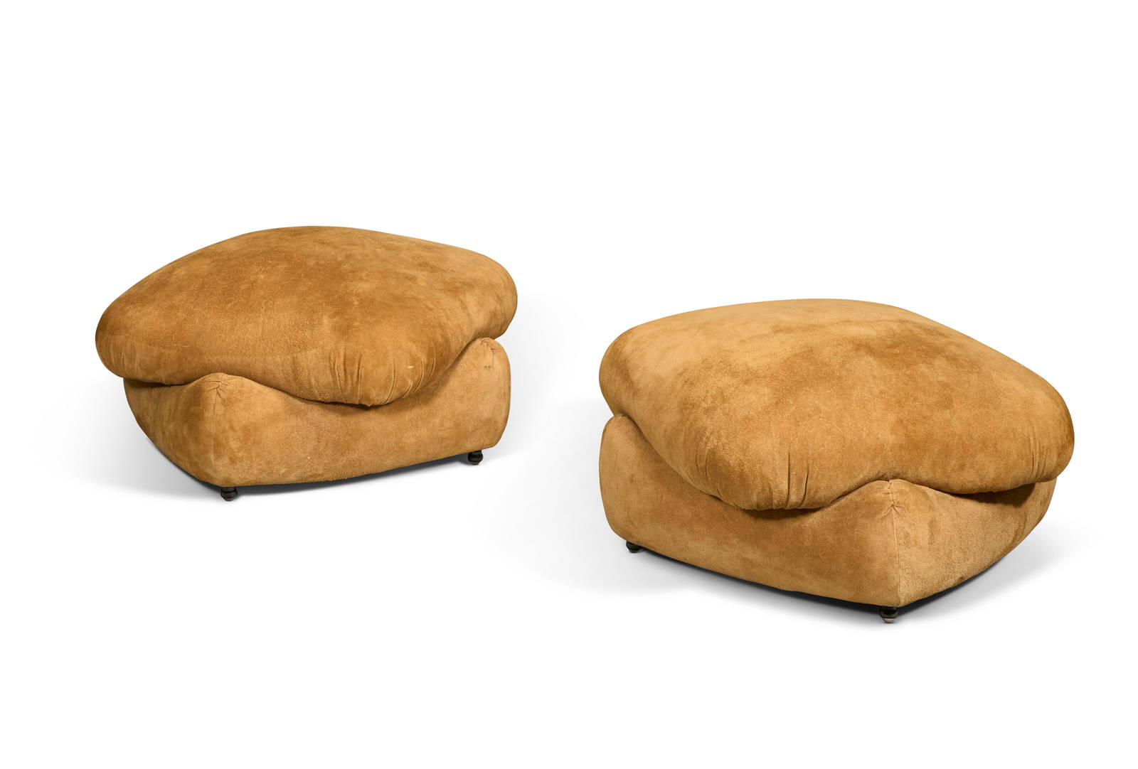 A Pair Of Square-form Ottomans Auction