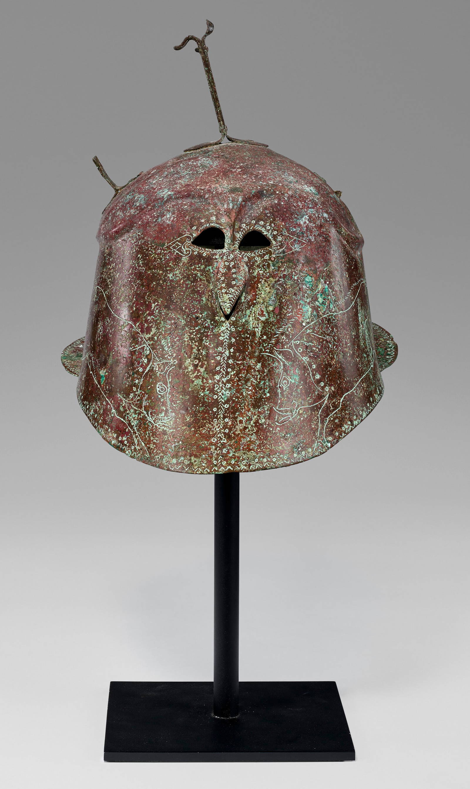 A Greek Bronze Helmet Of Apulo-corinthian Type Auction