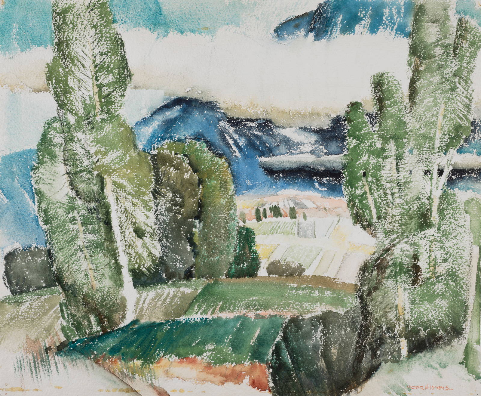 Victor William Higgins (1884-1949) Low Hanging Clouds Auction