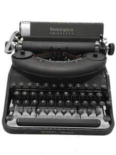 Vintage Remington Typewriter With Dust Cover