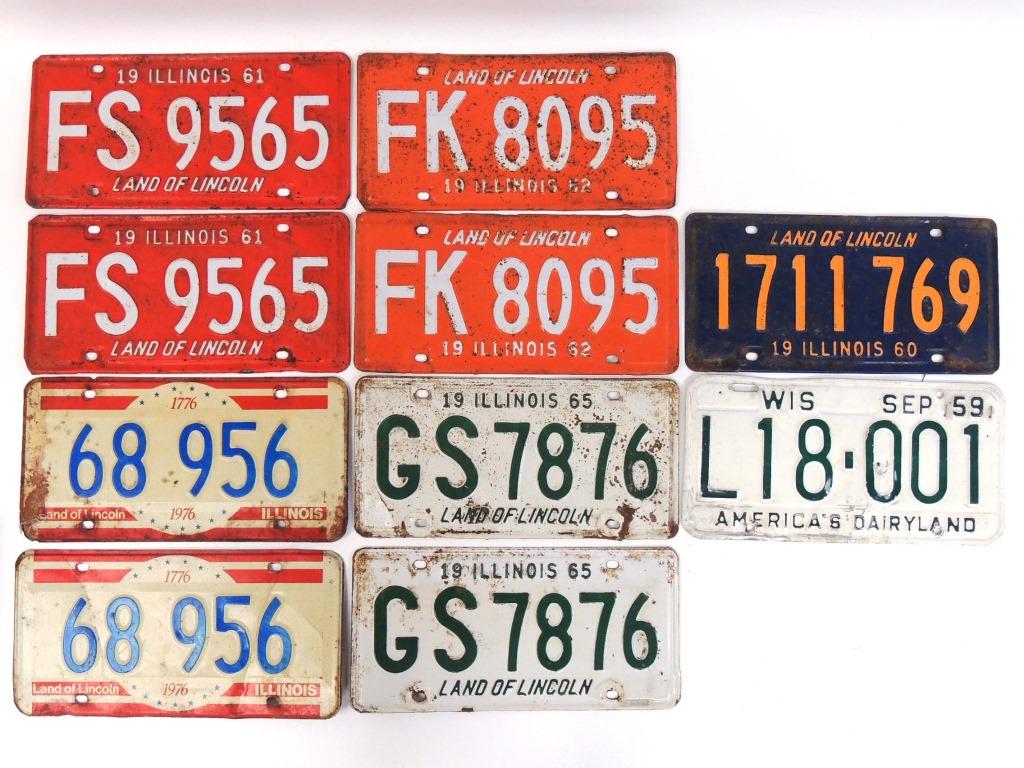 10 License Plates