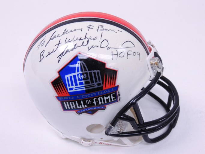 Randall Mcdaniel Signed Hall Of Fame Mini Helmet