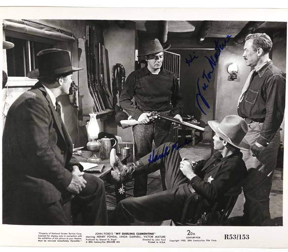 Autographs: Henry Fonda & Victor Mature