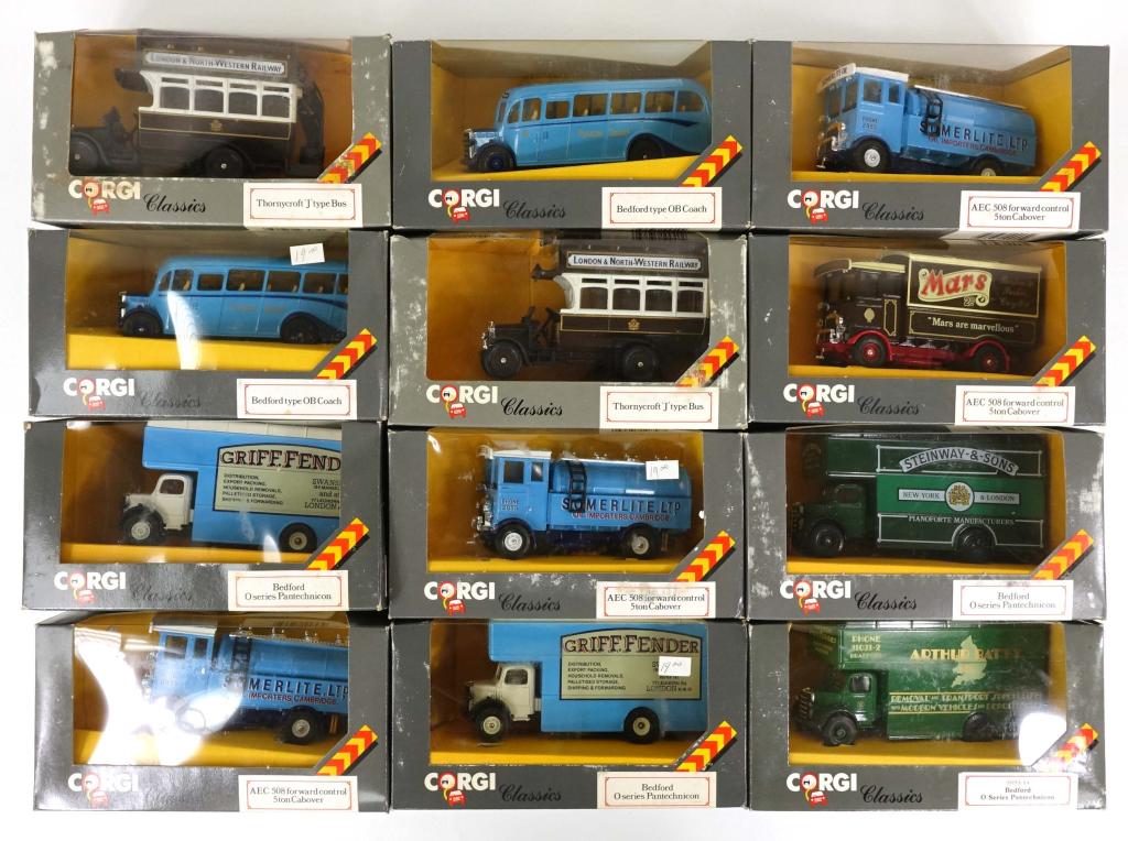 12 Corgi Classics Vehicles (various Models)