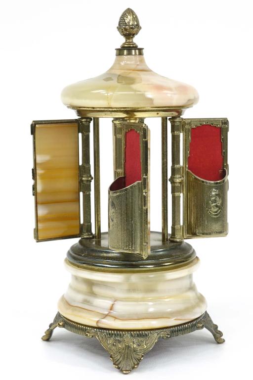 Italian Marble Cigarette Dispenser Music Box