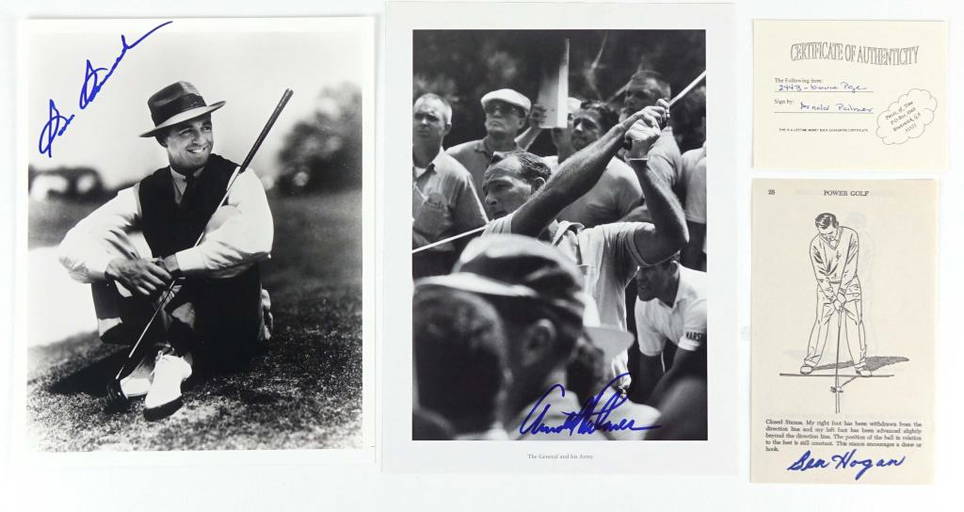 Arnold Palmer + Sam Sneed Signed Photos
