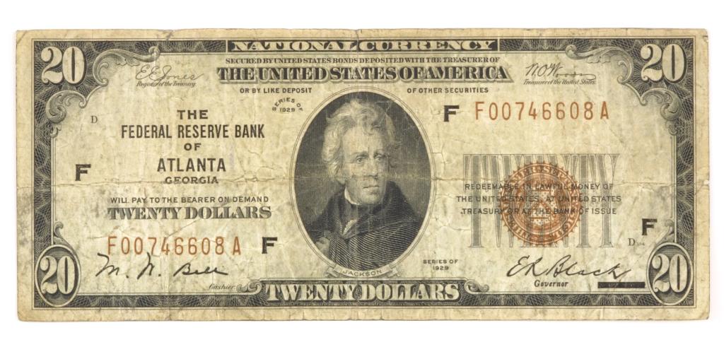 1929 Fed. Res. $20 Nat'l Currency Note