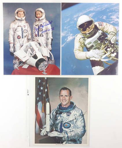 Ed White & Jim Mcdivitt Signed Photos (2)
