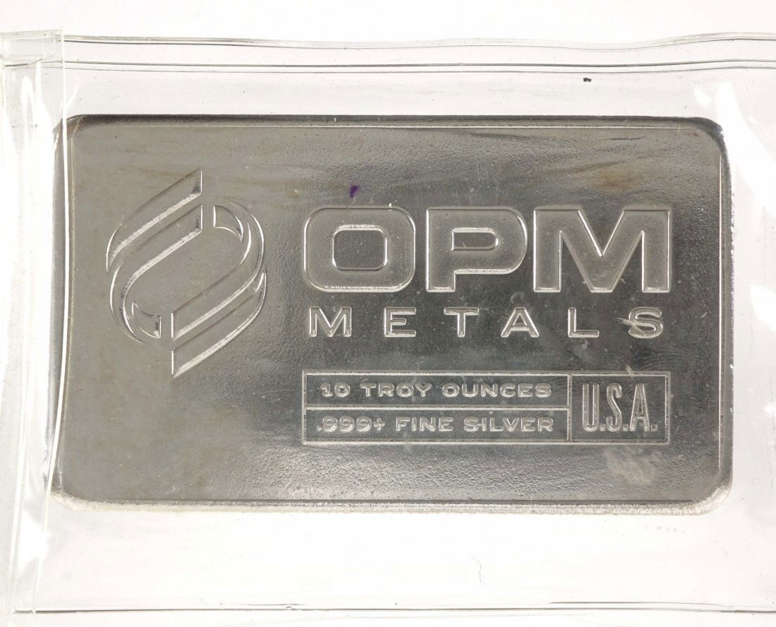 10 Ozt Fine Silver Opm Metals Bar