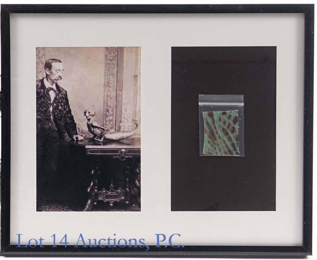 Copy Barnum Pic & Fake Taxidermy Feejee Mermaid