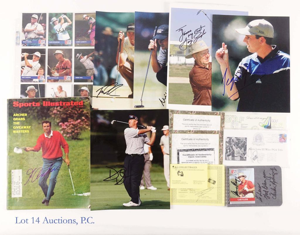 Golf Autograph Lot