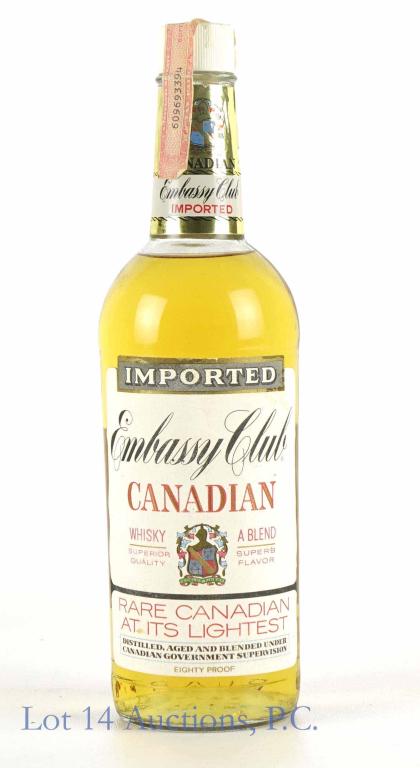 Embassy Club Blended Canadian Whisky (4/5 Qt)