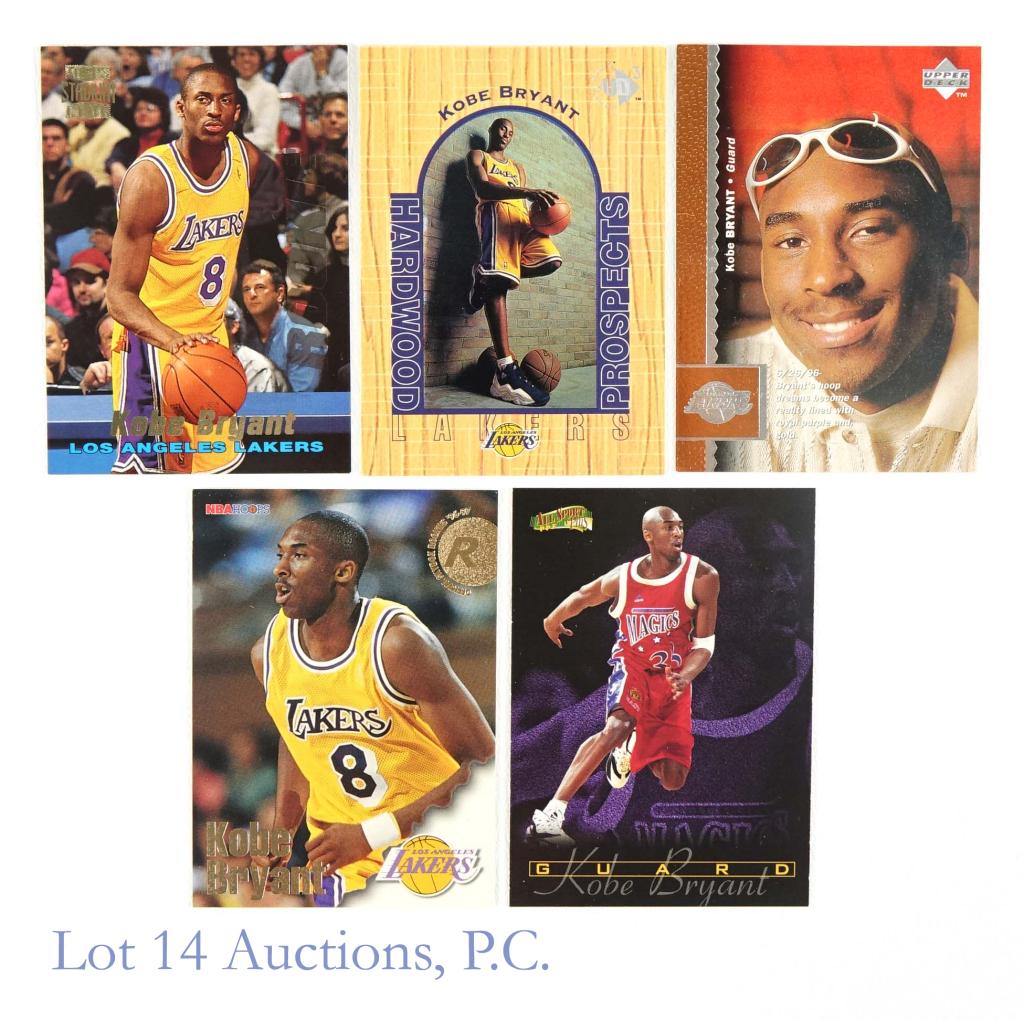 1996 97 Kobe Bryant Nba Rookie Cards (5) (various)