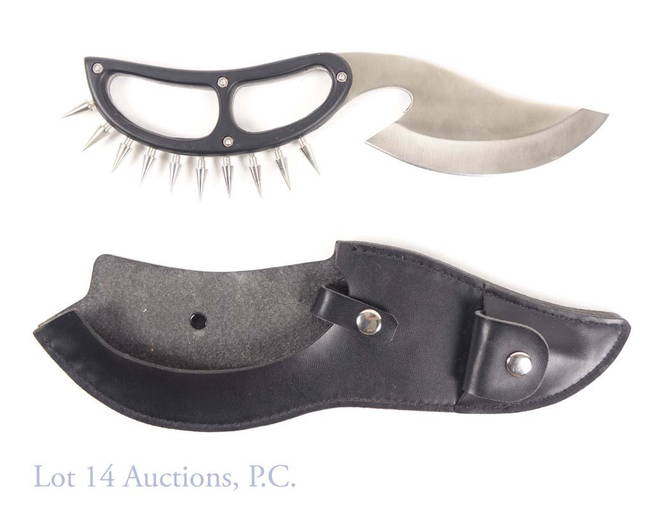 Fury Cobra Style Knife With Spiked Handle