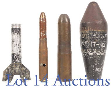 Wwi & Wwii Artillery Shells (inert) (3)