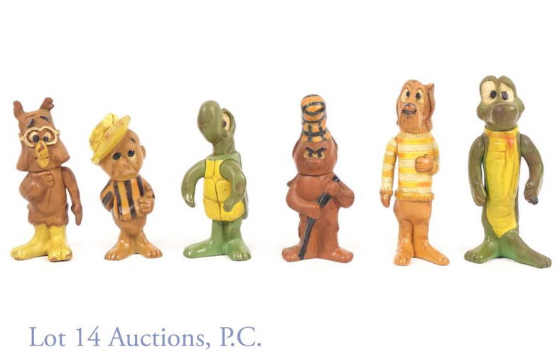 1969 Walt Kelly Pogo Possum Japanese Figures (6)