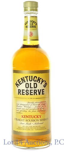 Kentucky's Old Reserve Bourbon Whiskey, 1 Liter (#0505) on Jan 12, 2023 ...