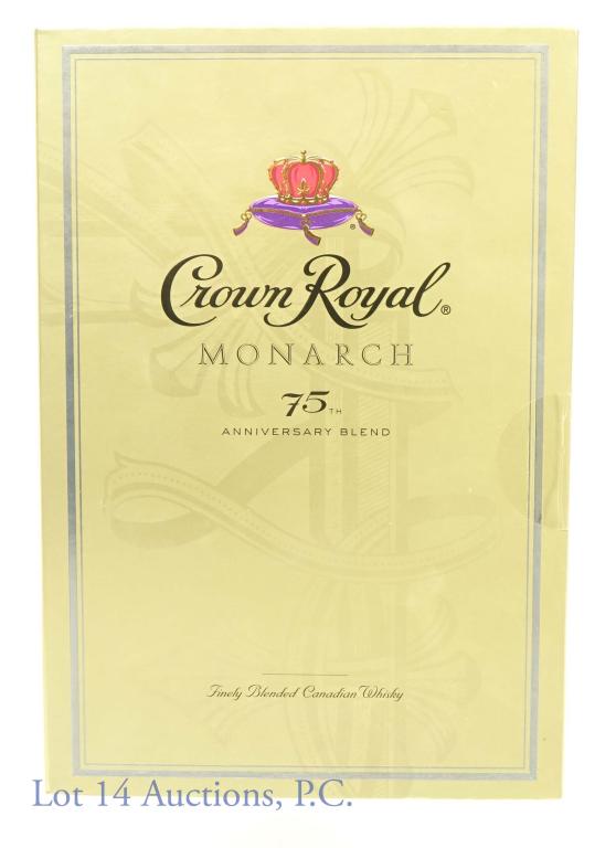 2014 Crown Royal 75th Anniversary Monarch Whisky - Mar 09, 2023 | Lot ...