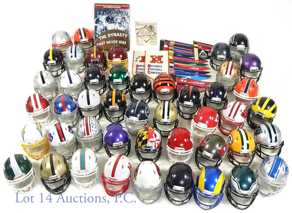 Nfl Football Mini Helmets & Pennants