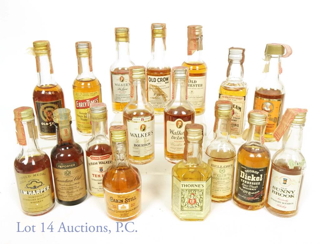 Mini Bottles Bourbon, Whiskey, Scotch (17)