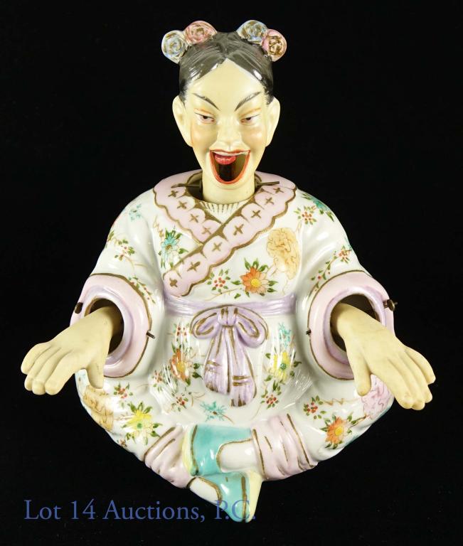 Japanese Bisque Porcelain Nodder Figurine