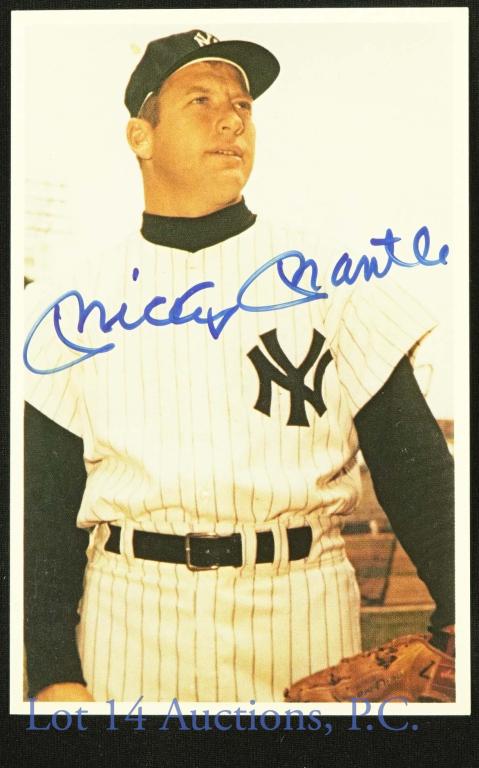 Mickey Mantle Signed Mlb Tcma Card
