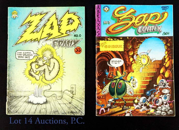 Apex Novelties Zap Comix #0 #3 (1968)