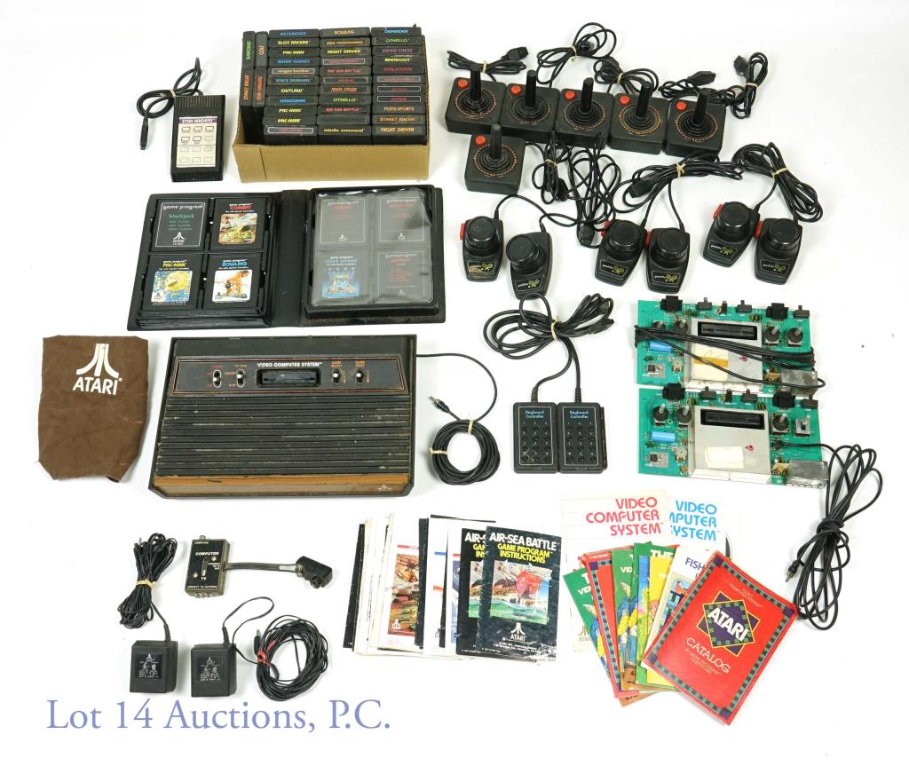 Atari 2600 Video Games & System Mega Lot Auction