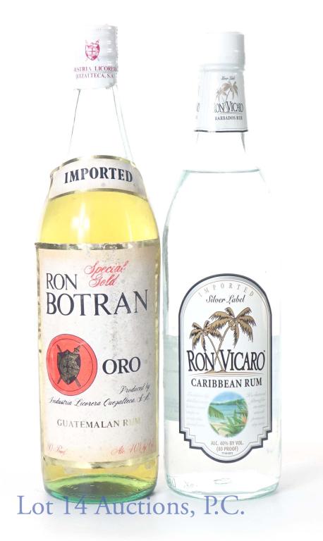 Ron Botran Oro & Ron Vicaro Silver Rum (2) Auction