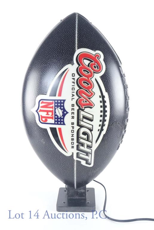 Coors Light Nfl Football Light Auction