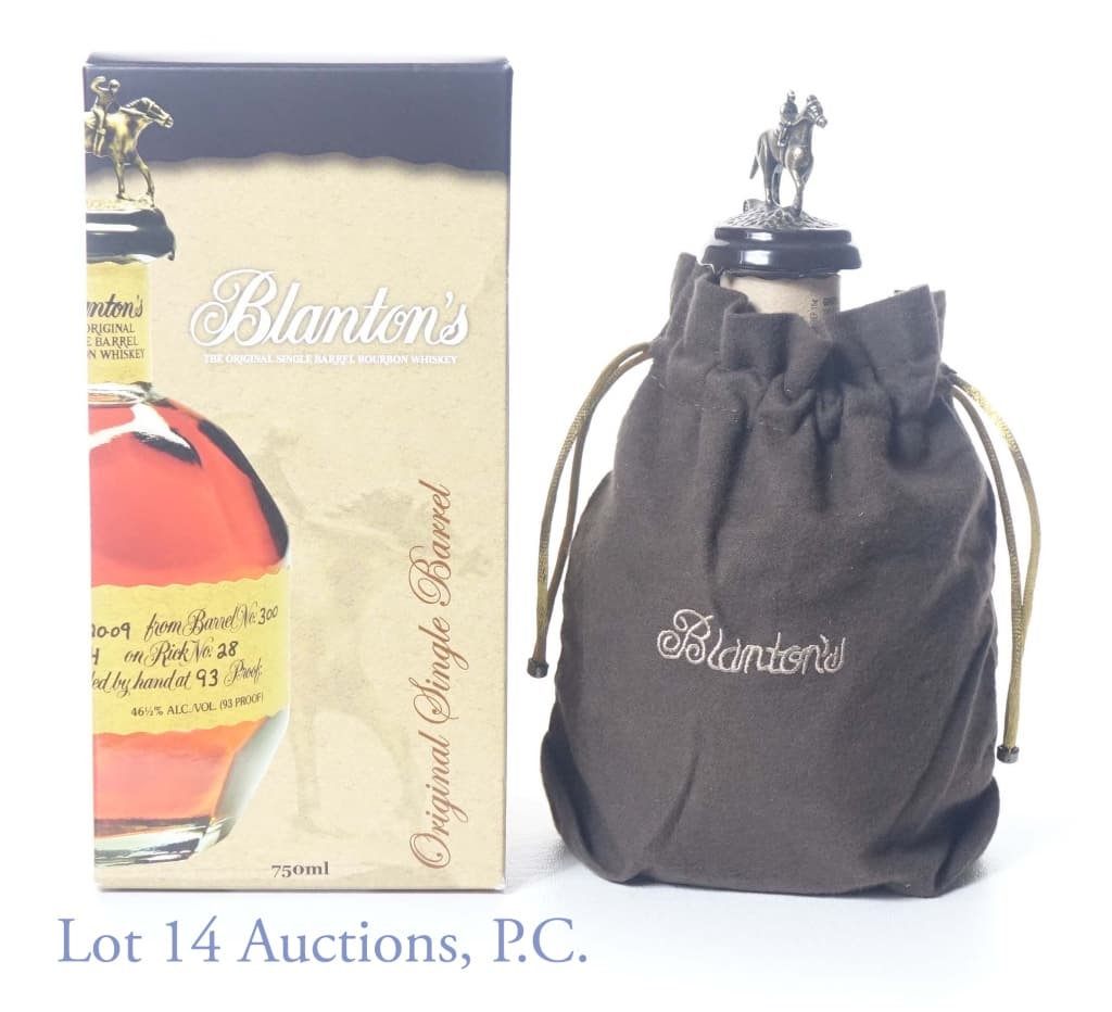 Blanton's Single Barrel Bourbon - "b" Topper Auction