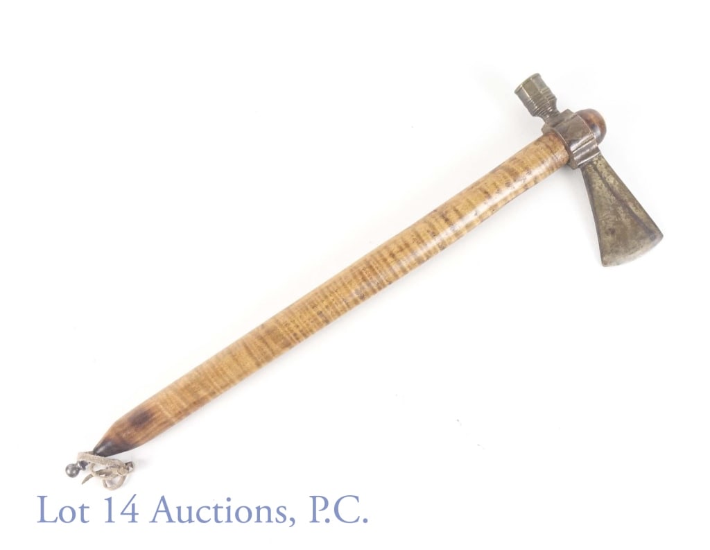 Native American Brass Pipe Tomahawk Auction