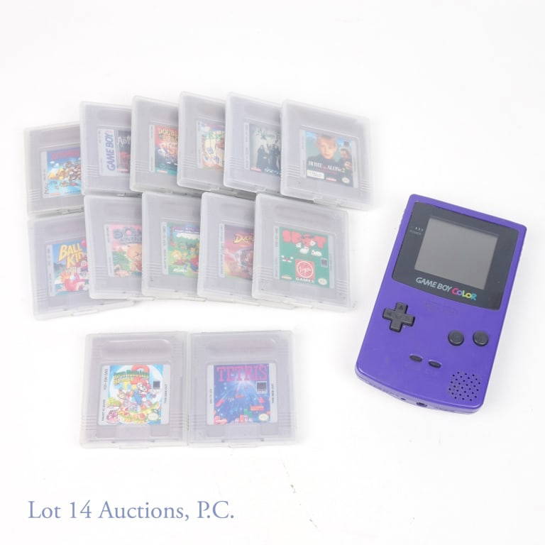 Purple Nintendo Gameboy Color & Games (tested) Auction