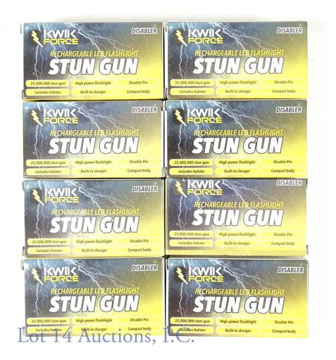 8 Kwik Force Stun Gun With Disabler Pins
