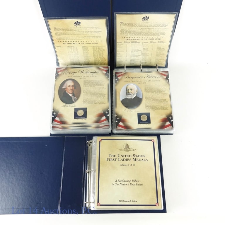 Pres Dollars & First Lady Medals (part) Collection Auction