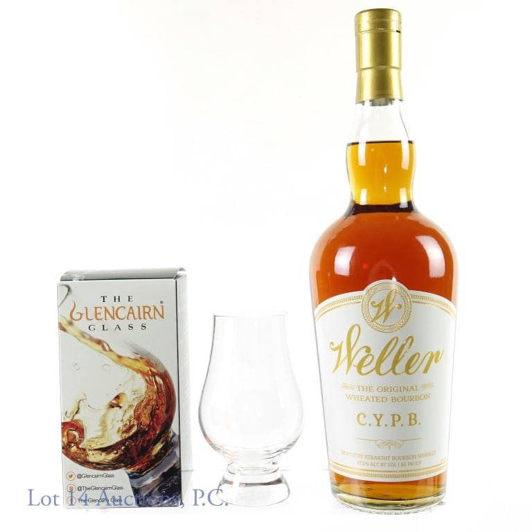 Weller Cypb Wheated Bourbon & Glass Auction