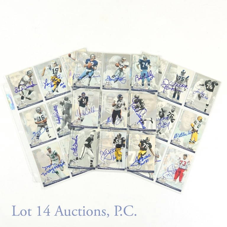 Signed 1994 Nfl Football Cards (32 Hof Autos) Auction