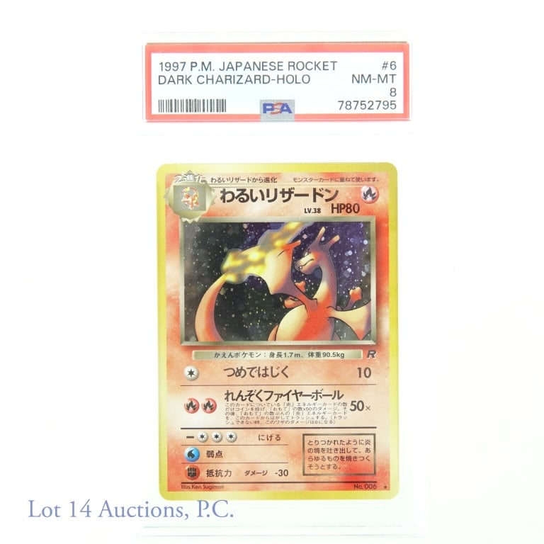 1997 Pokemon Japanese Dark Charizard Holo (psa 8) Auction
